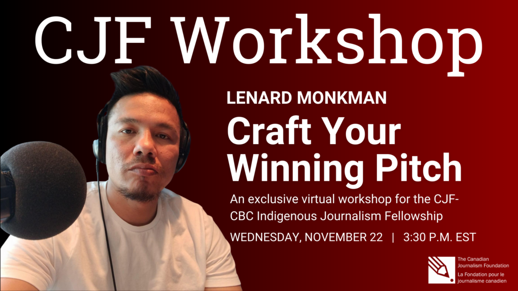 Craft Your Winning Pitch: Exclusive Workshop for the CJF-CBC Indigenous ...